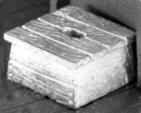 'WOOD' CONDUCTORS STOOL (2) – ozarkminiatures