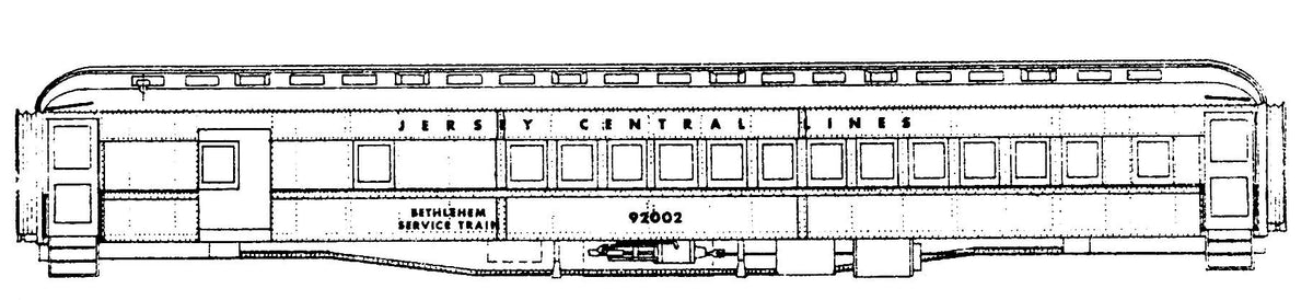HO Decal CNJ work service combine - – ozarkminiatures